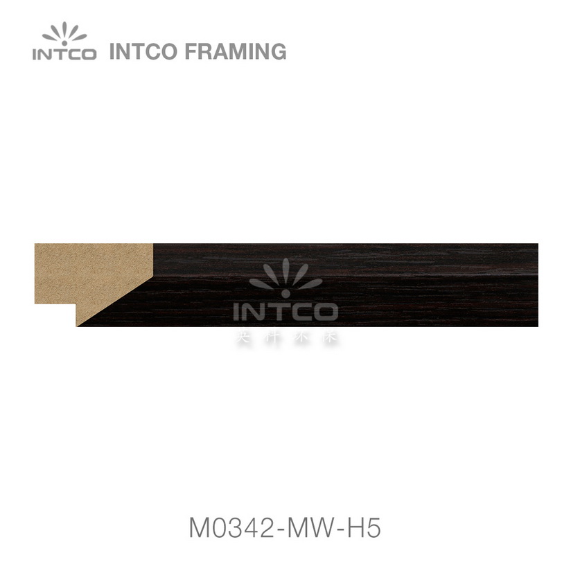 MDF Picture Frame Moulding - M0342-MW-H5 - 1"W Wood Frame Moulding ...