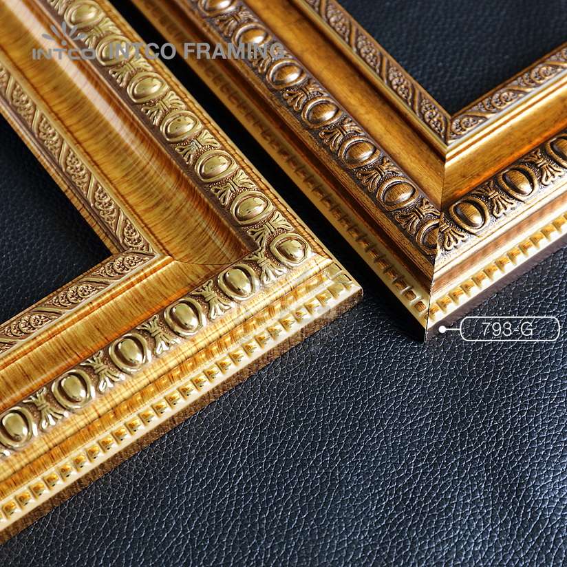 Antique Gold Mirror Frame Moulding 793-G - Polystyrene 2-3/8 Antique Gold Mirror Frame Moulding 793-G - Polystyrene 2-3/8